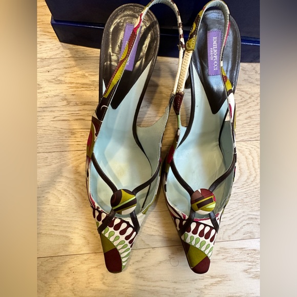 Emilio Pucci | Shoes | Authentic Multicolor Emilio Pucci Slingback ...